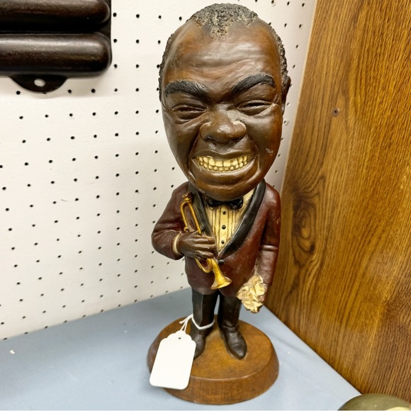 Esco | Art | Esco Louis Armstrong Chalkware Statue 972 Jazz Wonderful ...